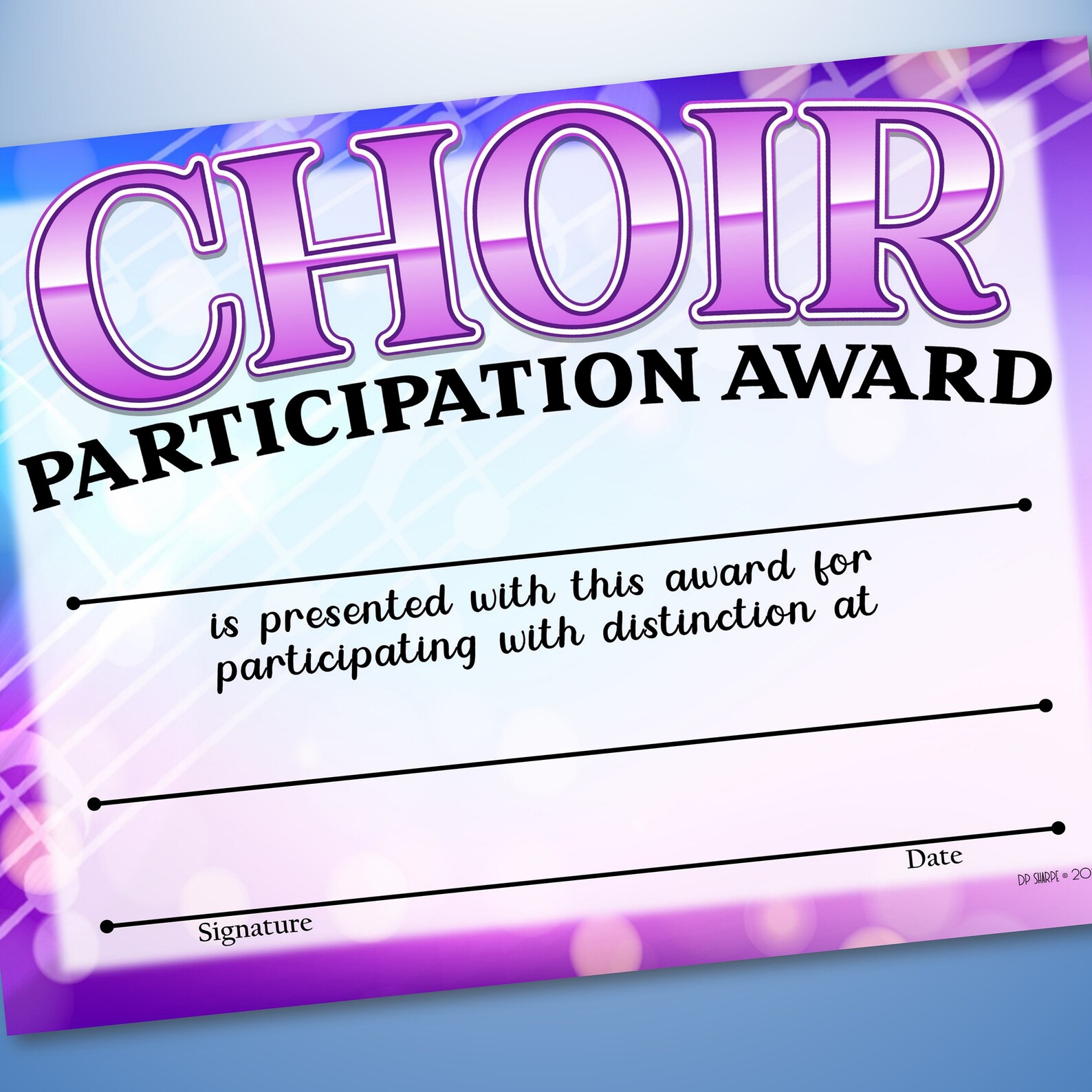 Choir Powerpoint Certificate, Powerpoint Certificate, Music, Templates ...