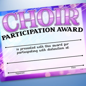 Choir Powerpoint Certificate, Powerpoint Certificate, Music, Templates ...