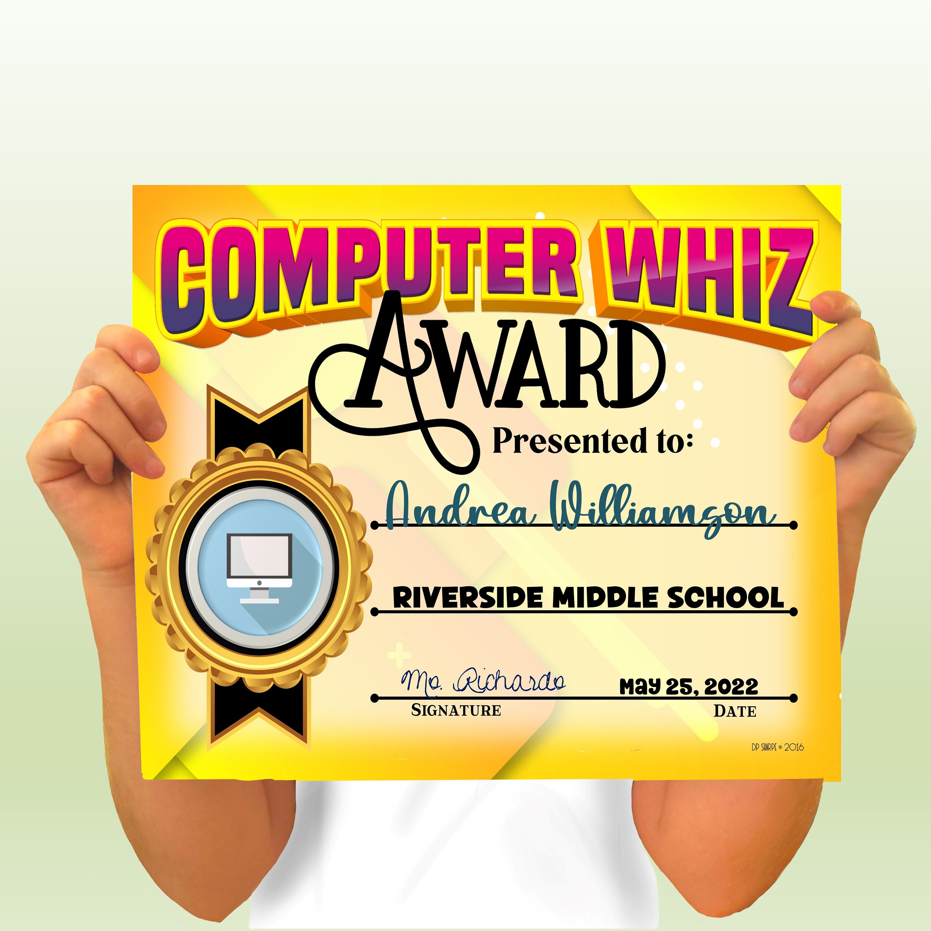 Computer Technology Powerpoint Certificate, Powerpoint Certificate ...