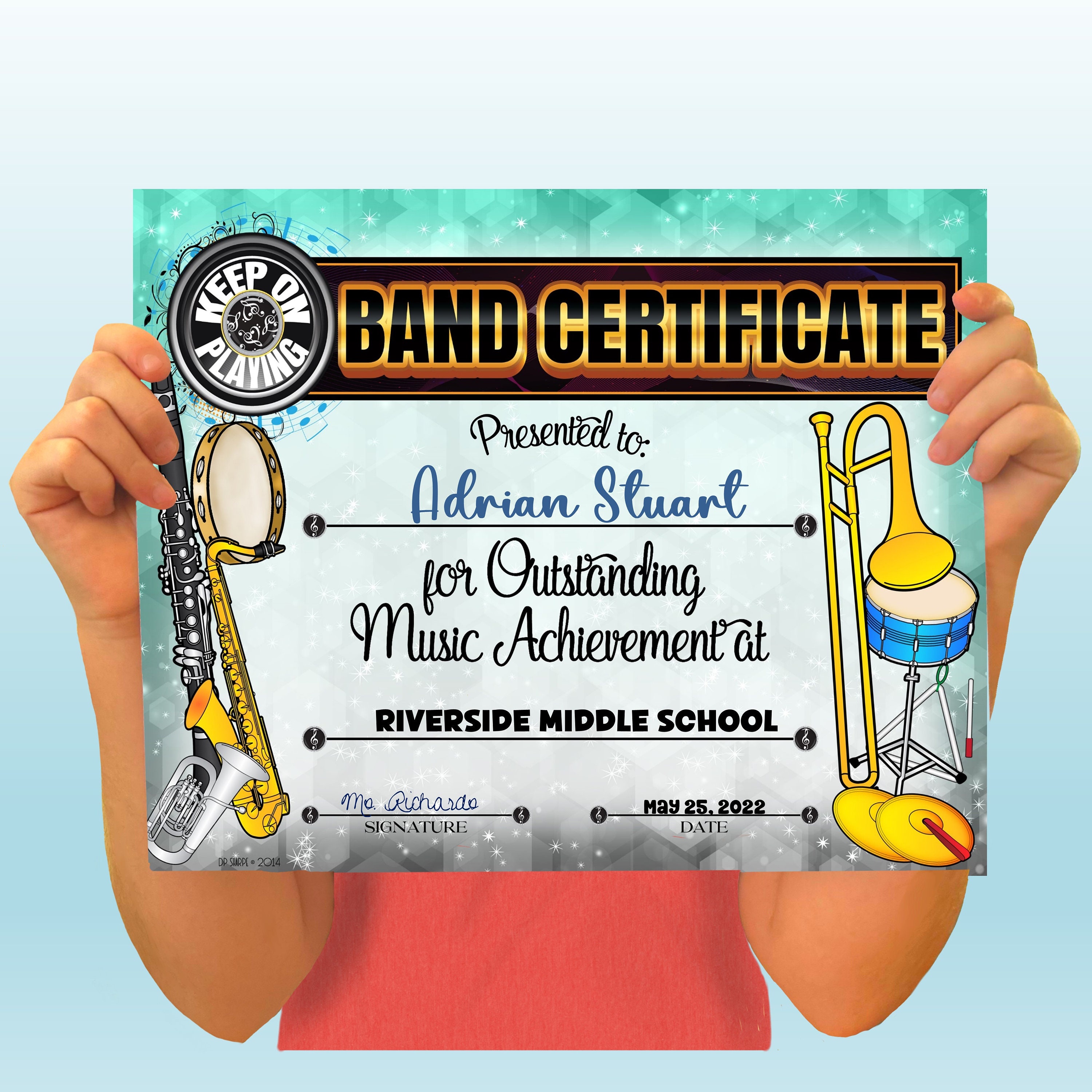 Band Certificate, Music, Powerpoint Certificates, School Certificates ...