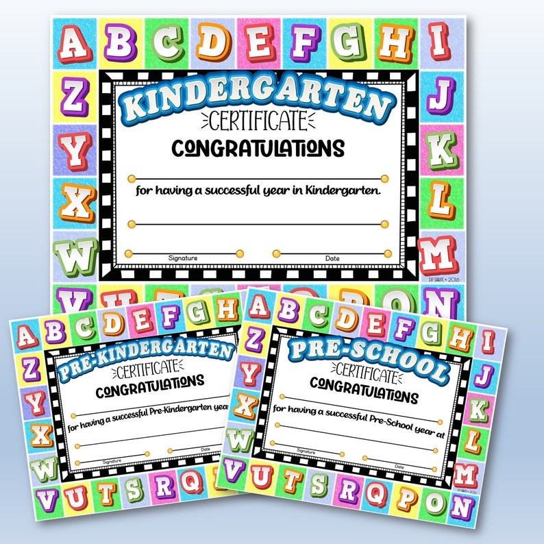 Promotion Certificates, Powerpoint Certificates, Graduation, School ...