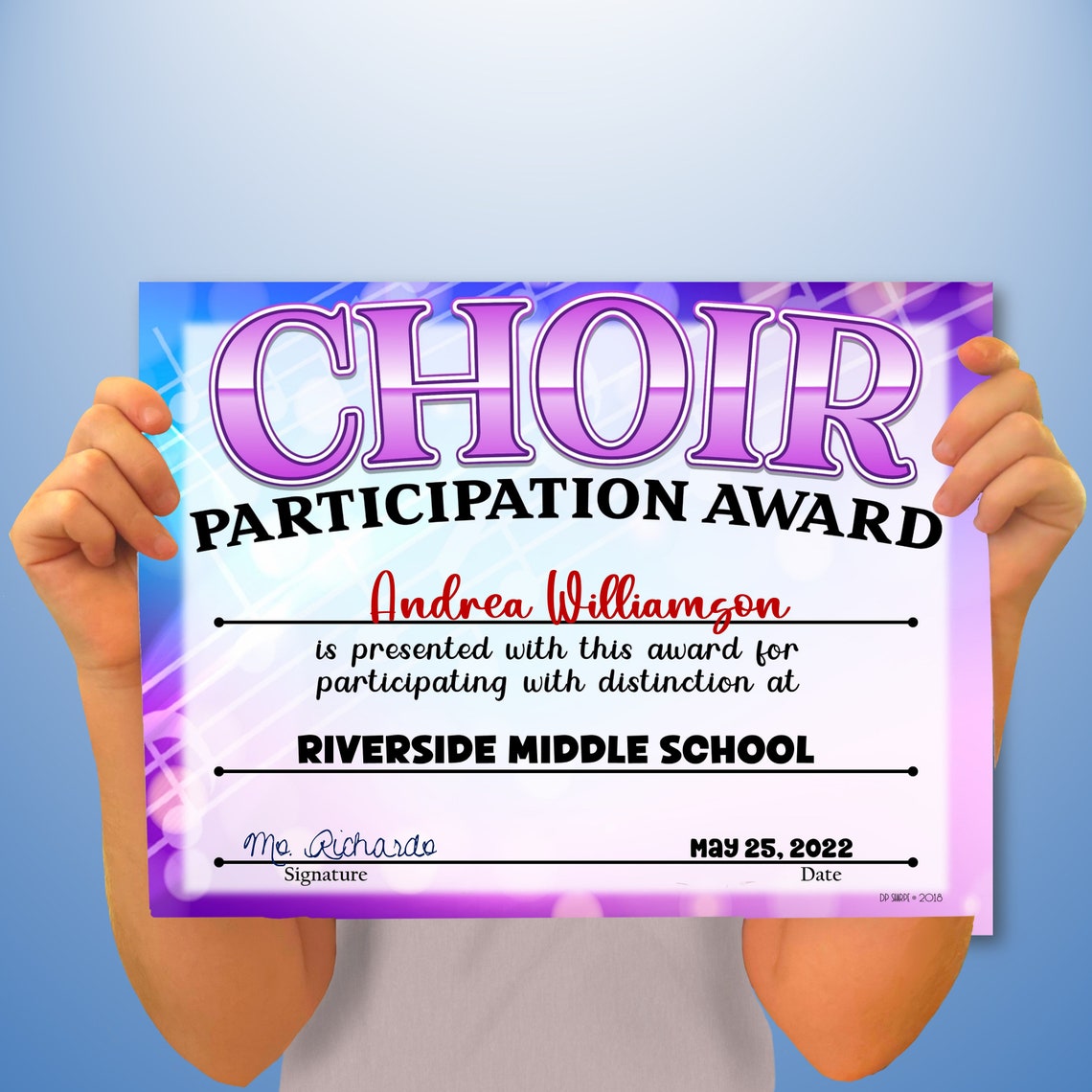 Choir Powerpoint Certificate, Powerpoint Certificate, Music, Templates ...