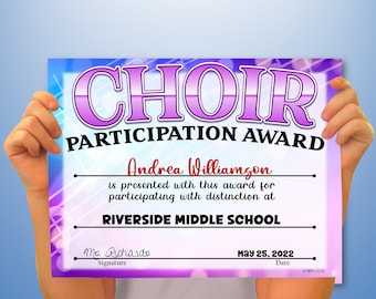 Choir Powerpoint Certificate, Powerpoint Certificate, Music, Templates ...