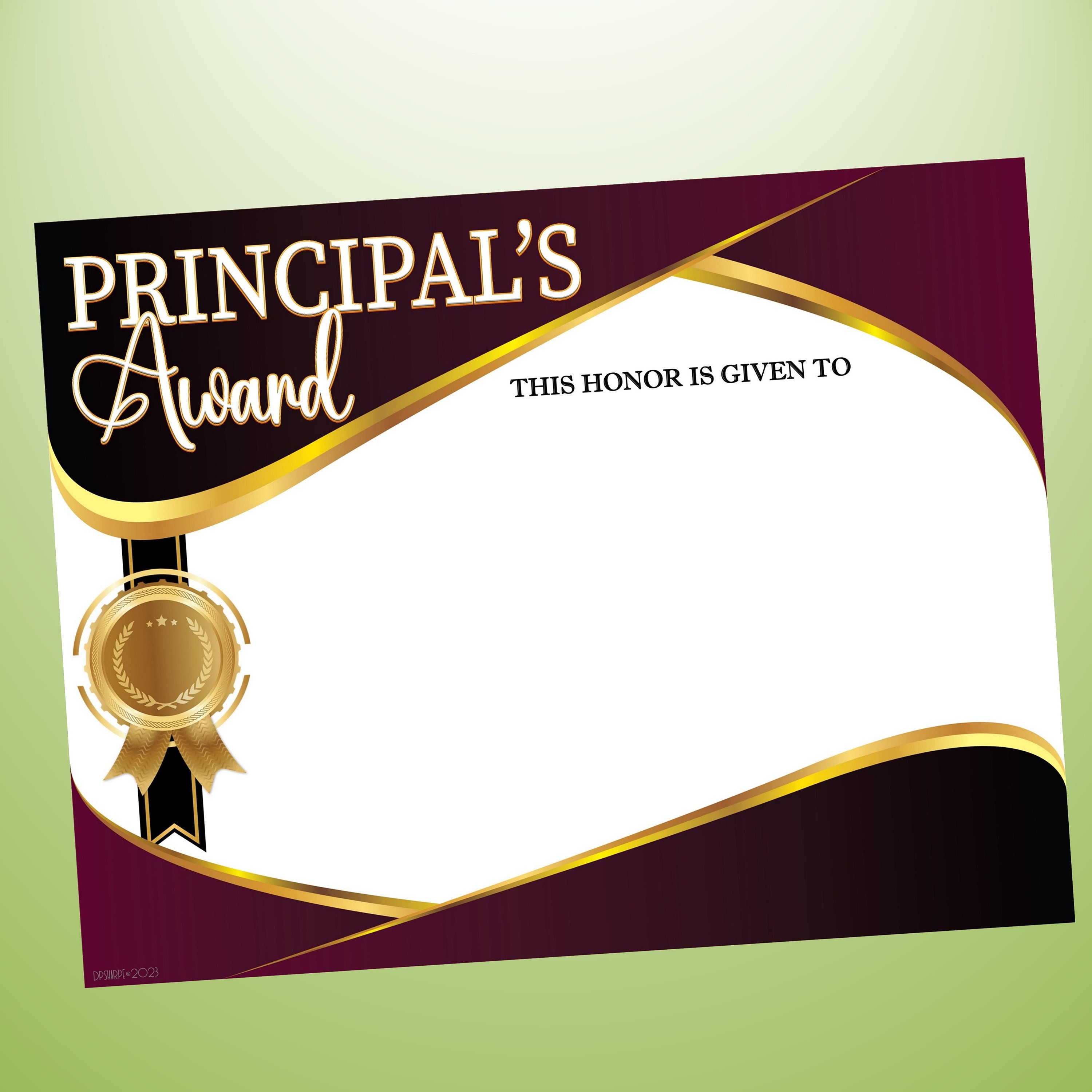 Principal’s Powerpoint Certificate, Powerpoint Certificate, Templates ...