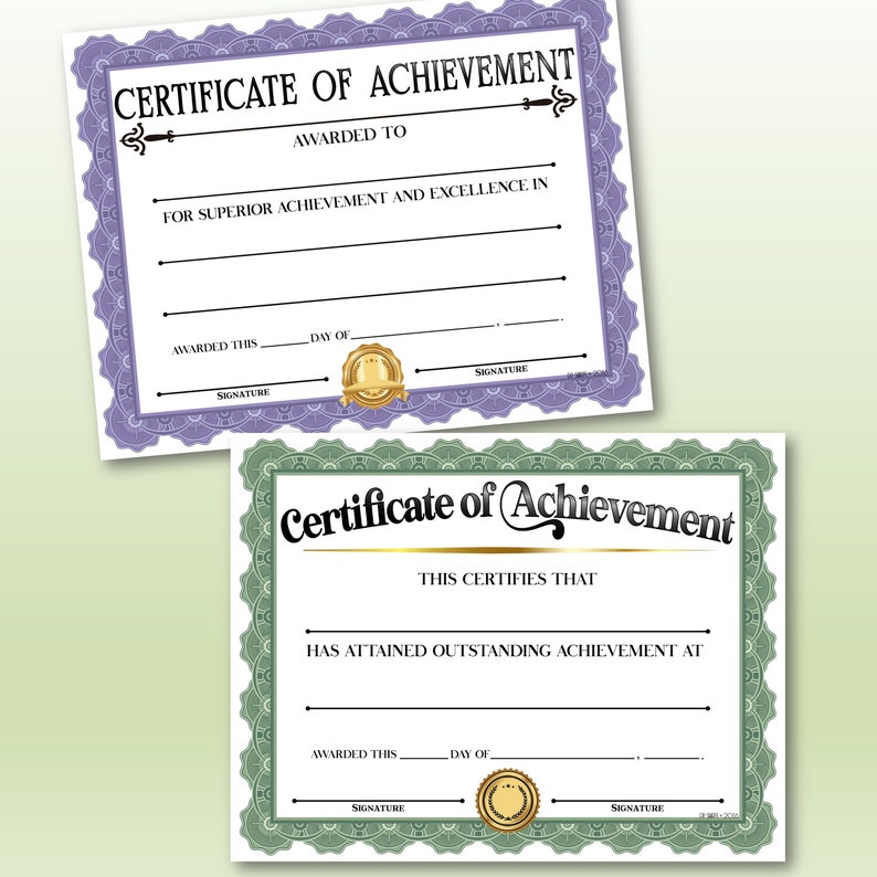 Achievement Powerpoint Certificates, Powerpoint Certificate ...