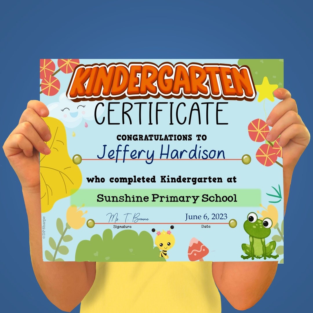 Preschool Kindergarten End of Year Graduation Certificates - Etsy