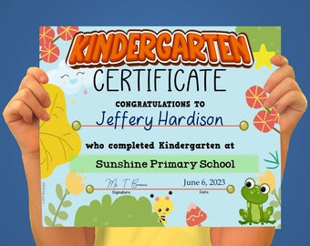 Preschool Kindergarten End of Year Graduation Certificates - Etsy