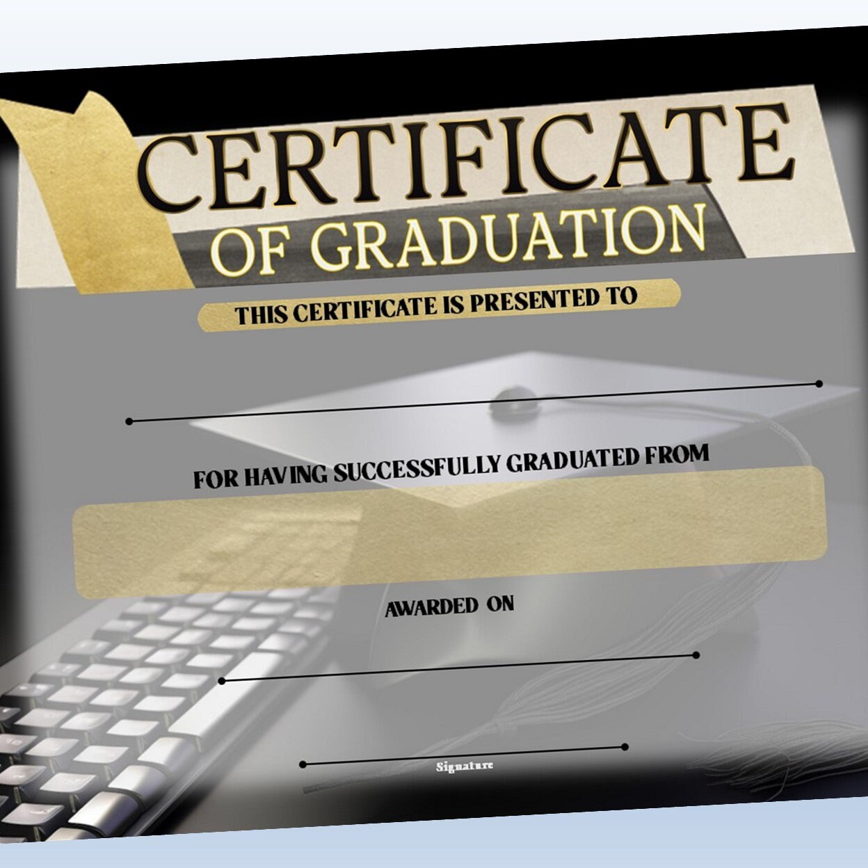 Graduation Certificate - Etsy
