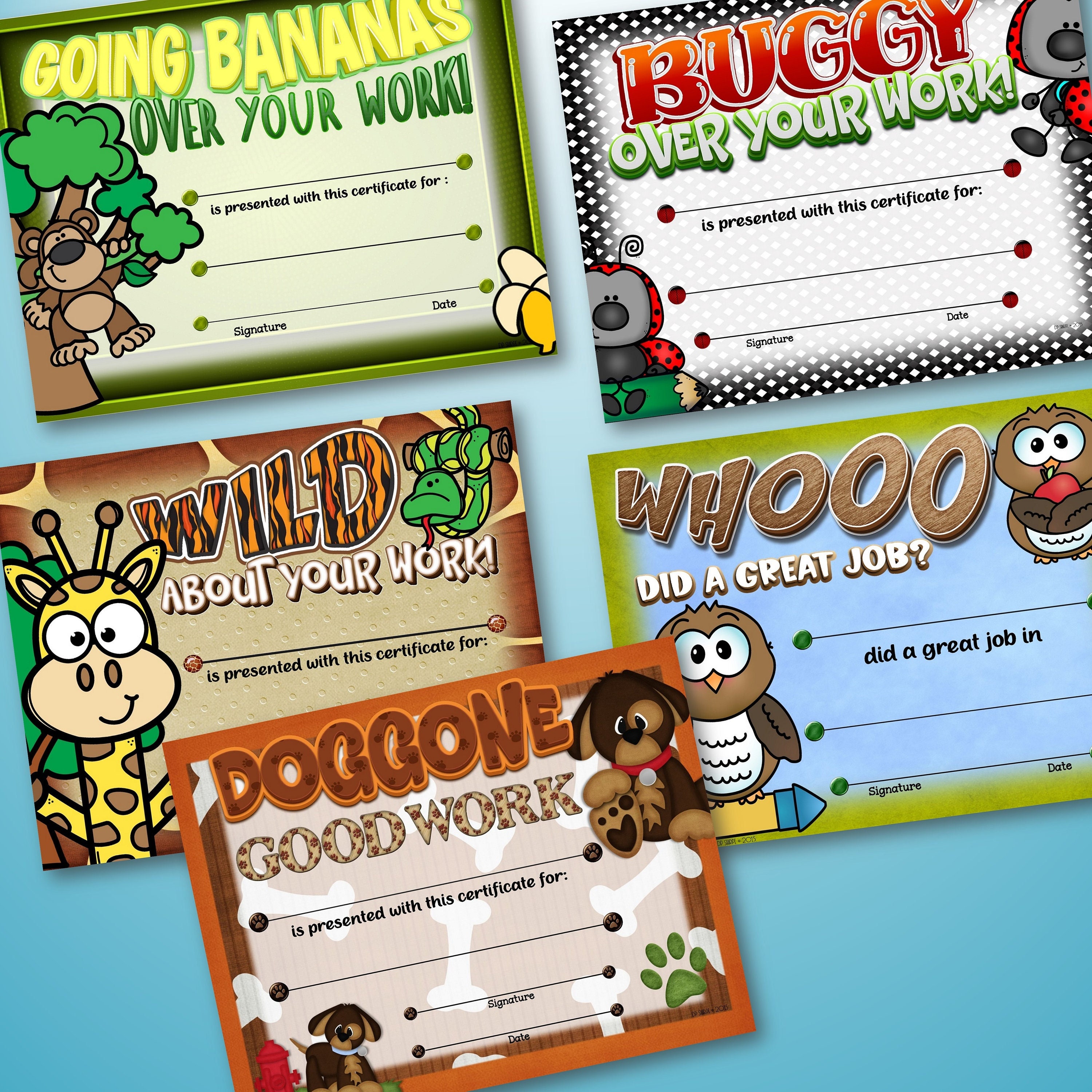 Fun Anytime Certificates and Notecards, Powerpoint Certificates, School ...