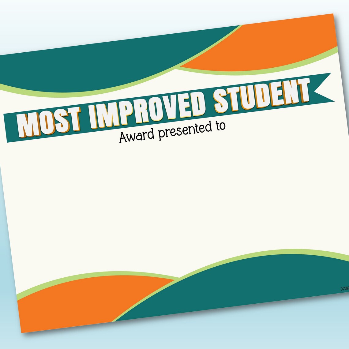 Most Improved Powerpoint Certificates, Powerpoint Certificate, Most ...