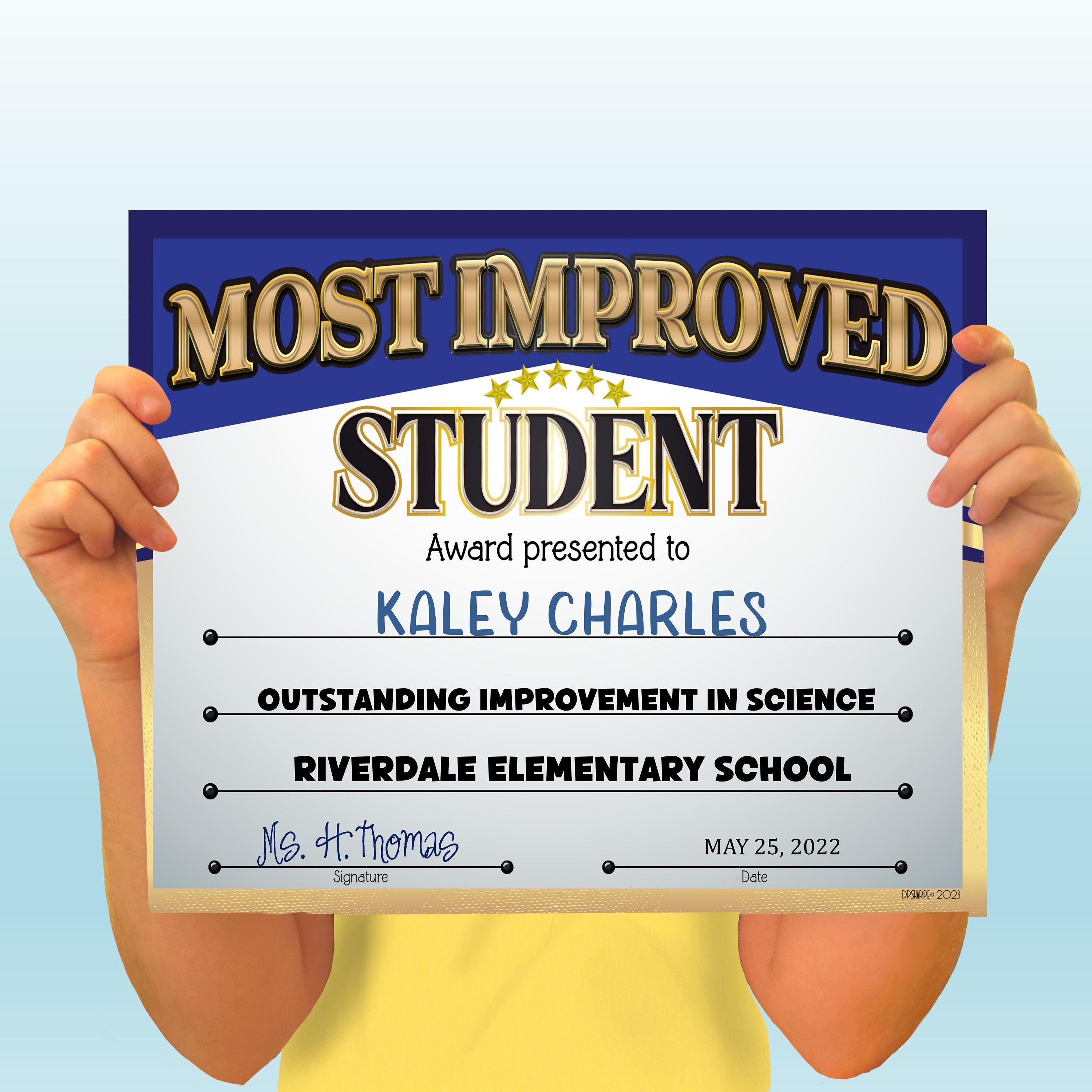 Most Improved Powerpoint Certificates, Powerpoint Certificate, Most ...