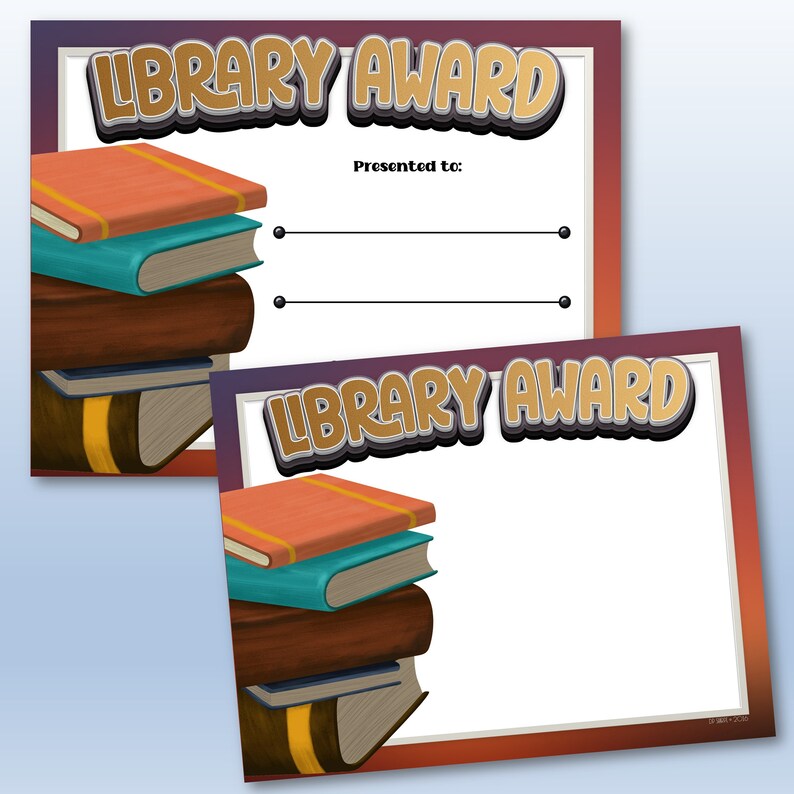 Library Certificates, Powerpoint Certificates, Templates, Editable ...