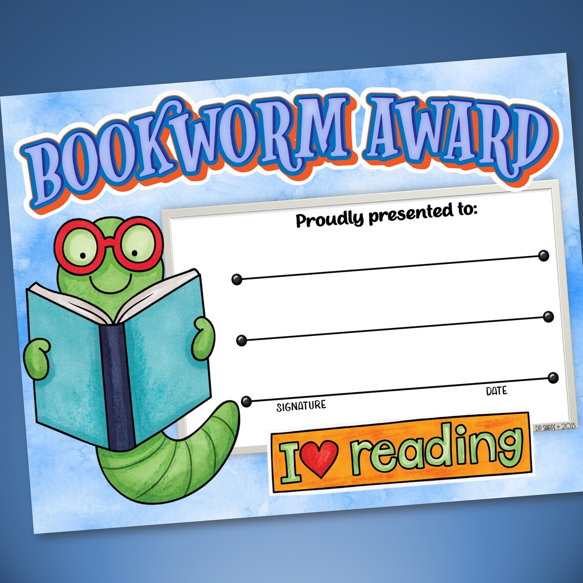 Bookworm Certificates, Powerpoint Certificates, Library Certificates ...