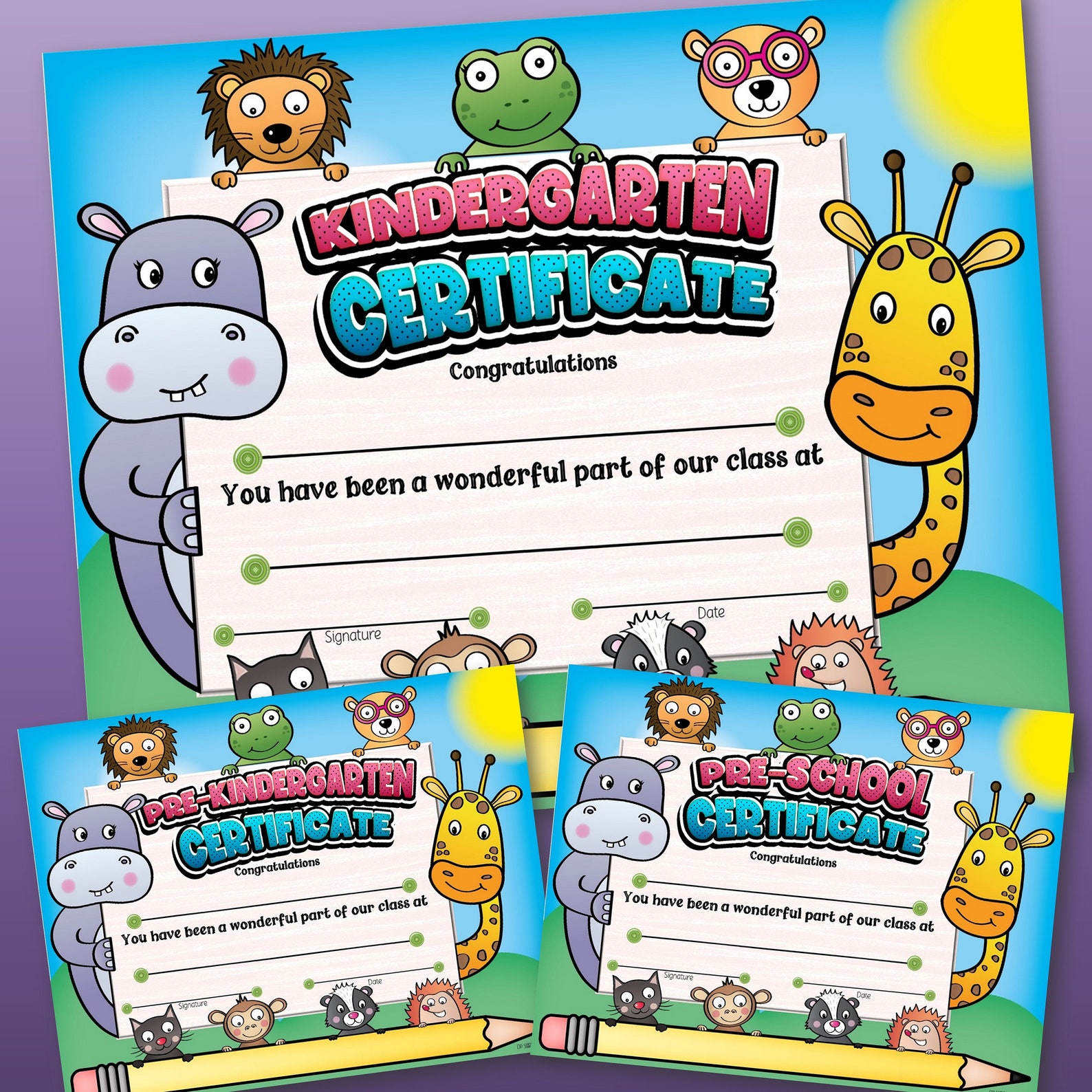 Promotion Certificates, Powerpoint Certificates, Graduation, School ...