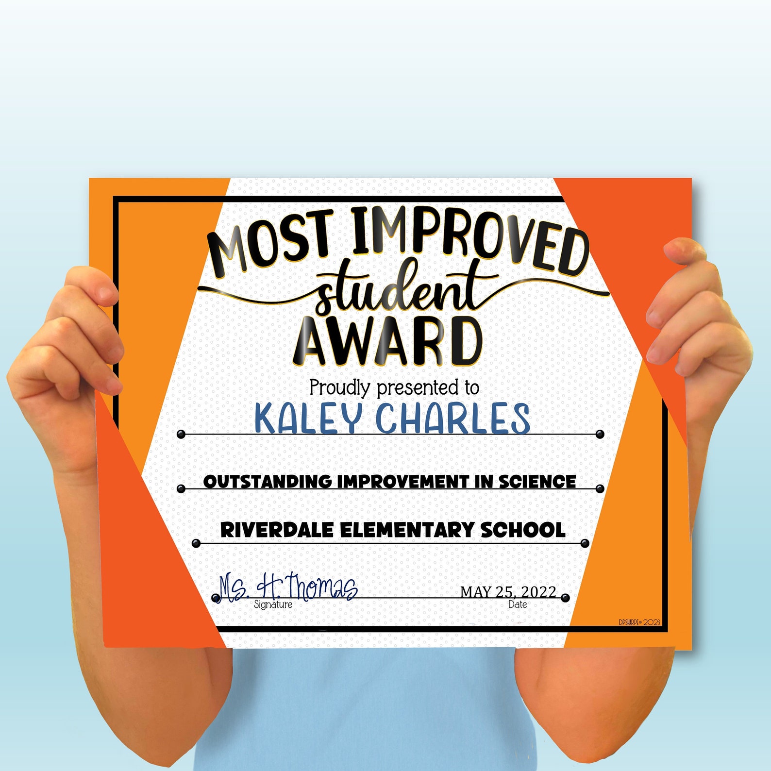 Most Improved Powerpoint Certificates, Powerpoint Certificate, Most ...