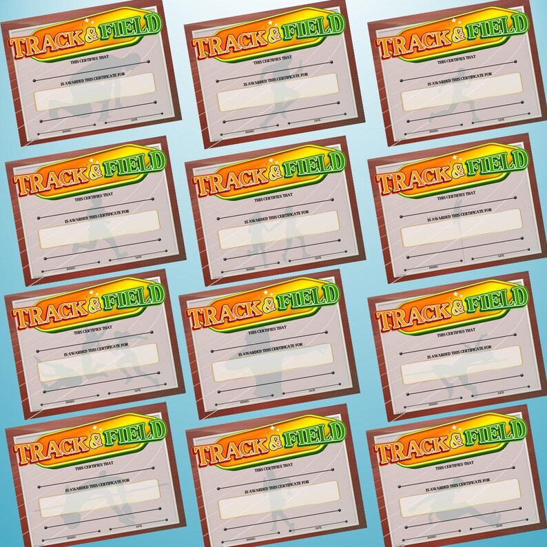 Track and Field Certificates, Powerpoint Certificates, Sport ...
