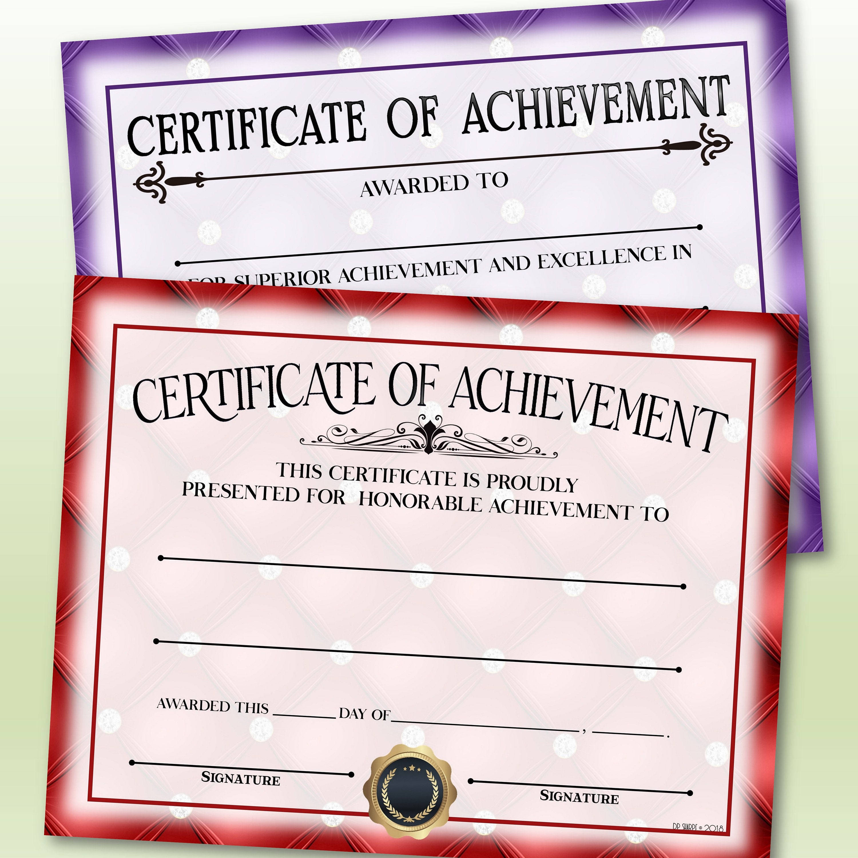 Achievement Powerpoint Certificates, Powerpoint Certificate ...
