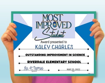 Most Improved Powerpoint Certificates, Powerpoint Certificate, Most ...