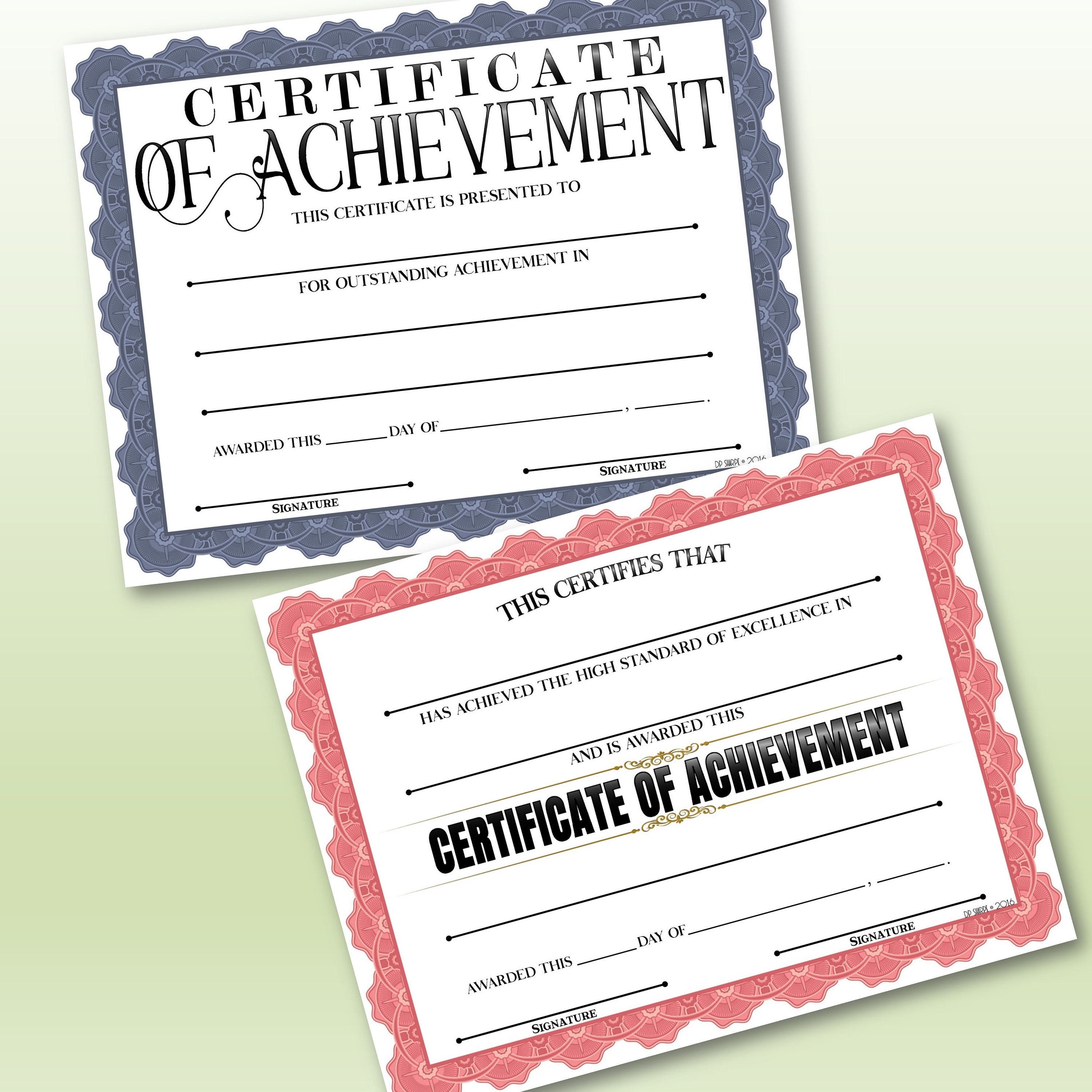 Achievement Powerpoint Certificates, Powerpoint Certificate ...