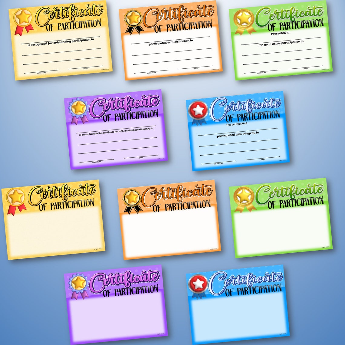 Participation Powerpoint Certificates, Powerpoint Certificate ...