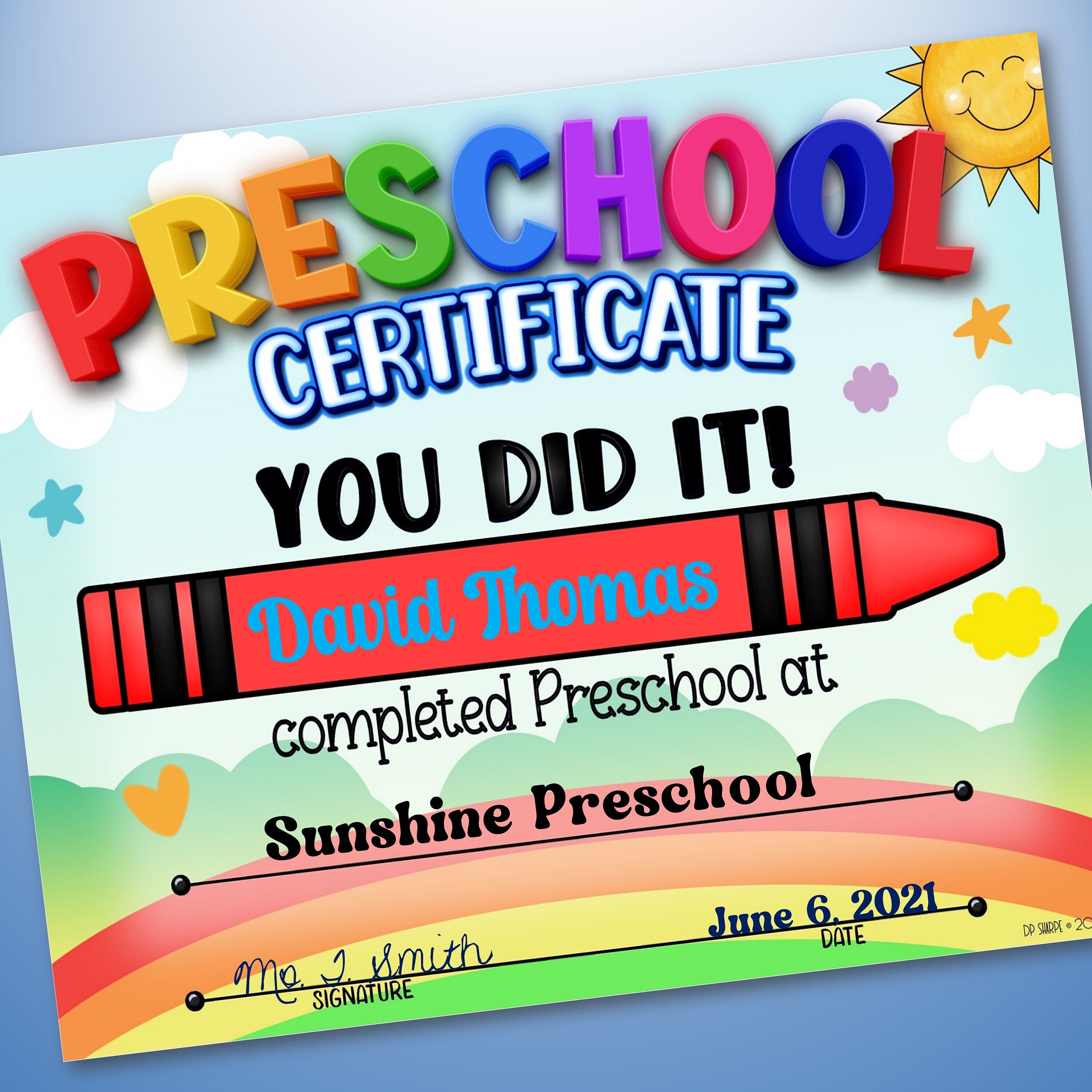 Preschool Promotion Certificates, Powerpoint Certificates, School ...