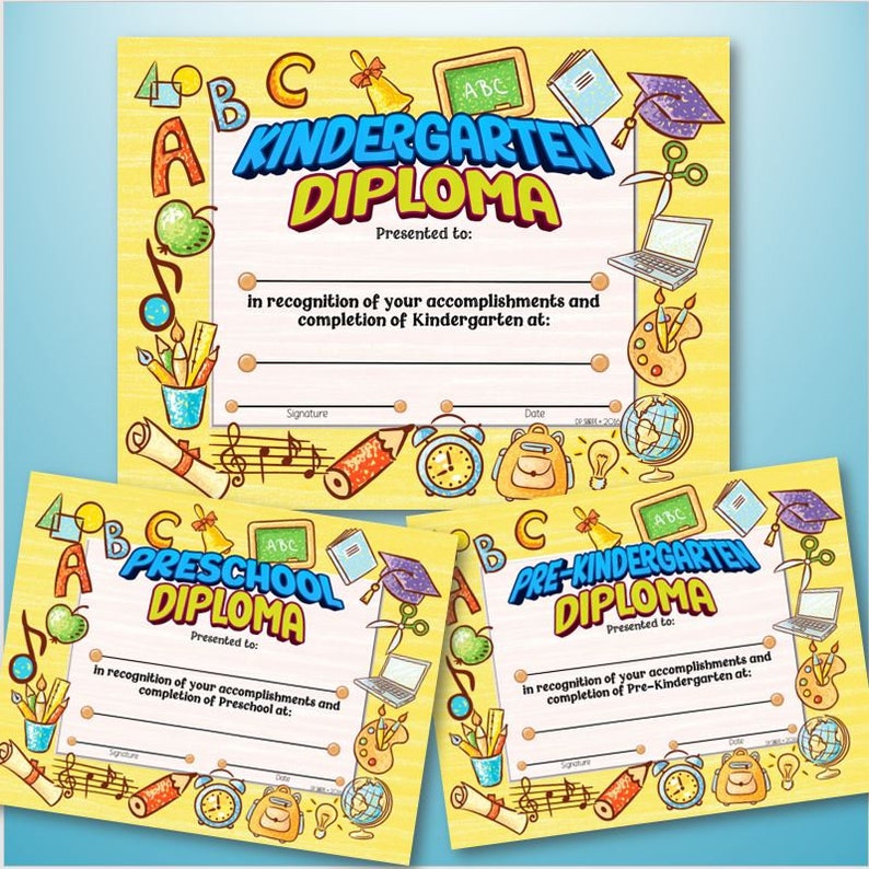 Promotion Certificates, Powerpoint Certificates, Graduation, School ...