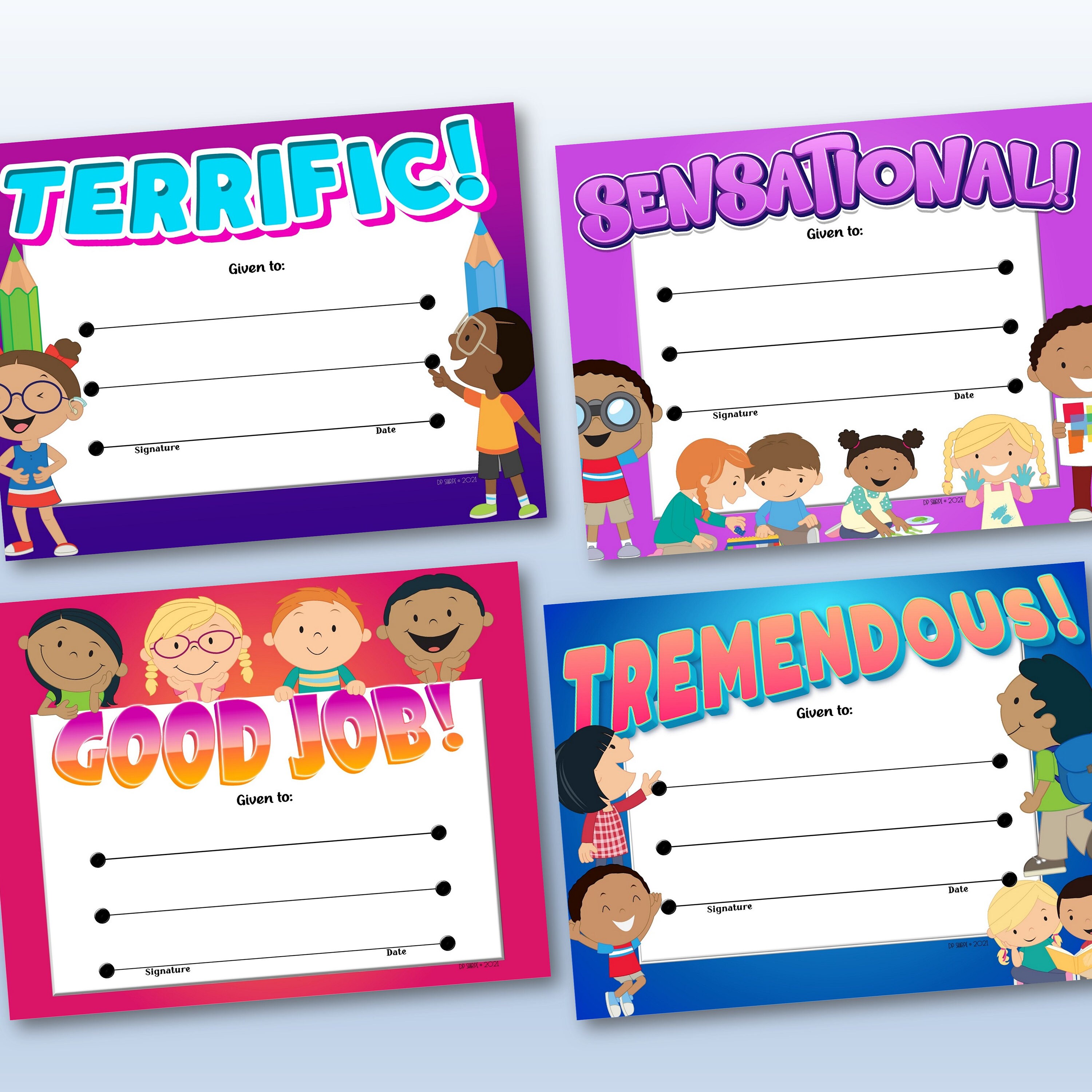 Anytime Children Powerpoint Certificates, Powerpoint Certificate ...