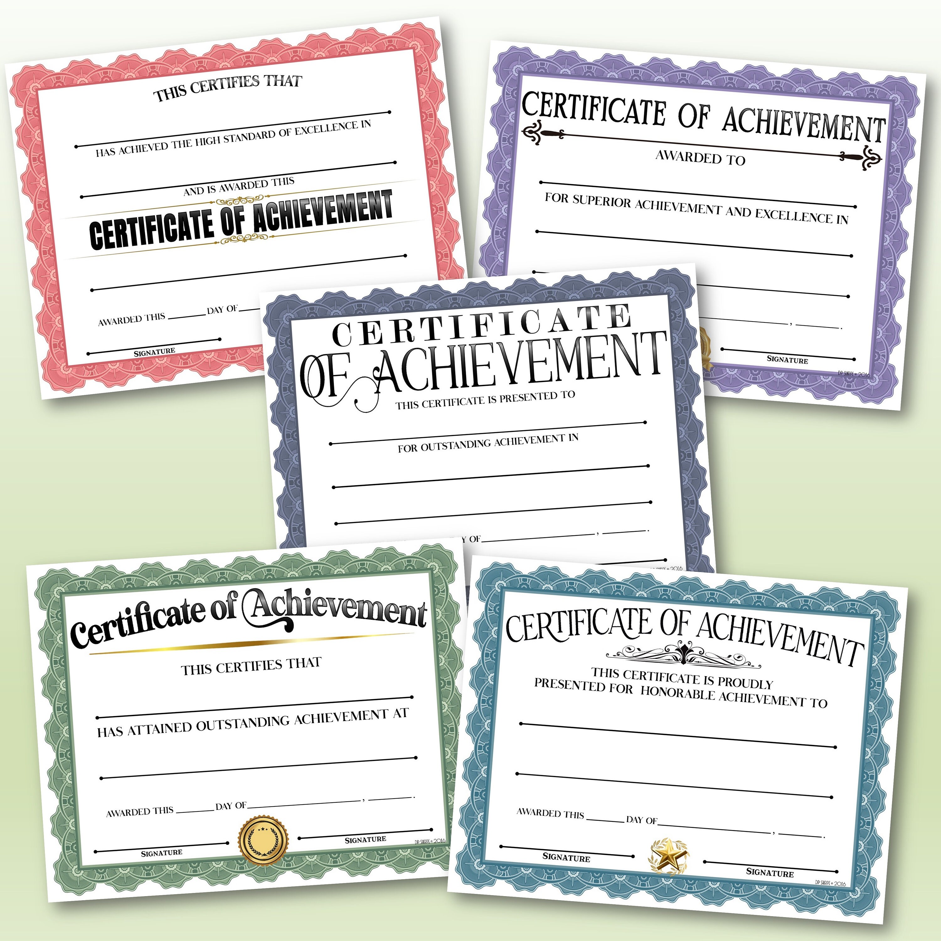 Achievement Powerpoint Certificates, Powerpoint Certificate ...