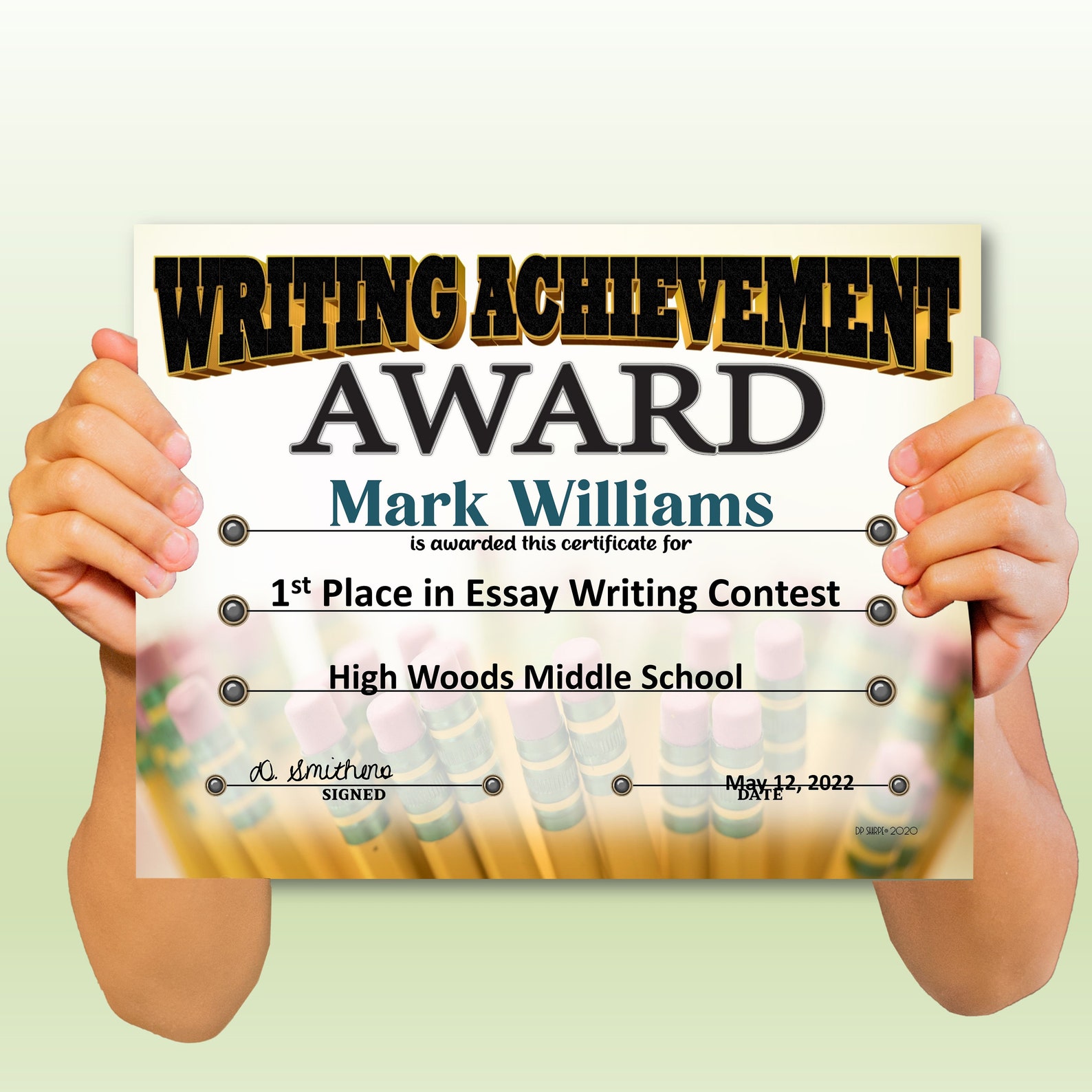 Writer Powerpoint Certificate, Powerpoint Certificate, Writer ...