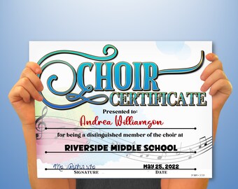 Choir Powerpoint Certificate, Powerpoint Certificate, Music, Templates ...