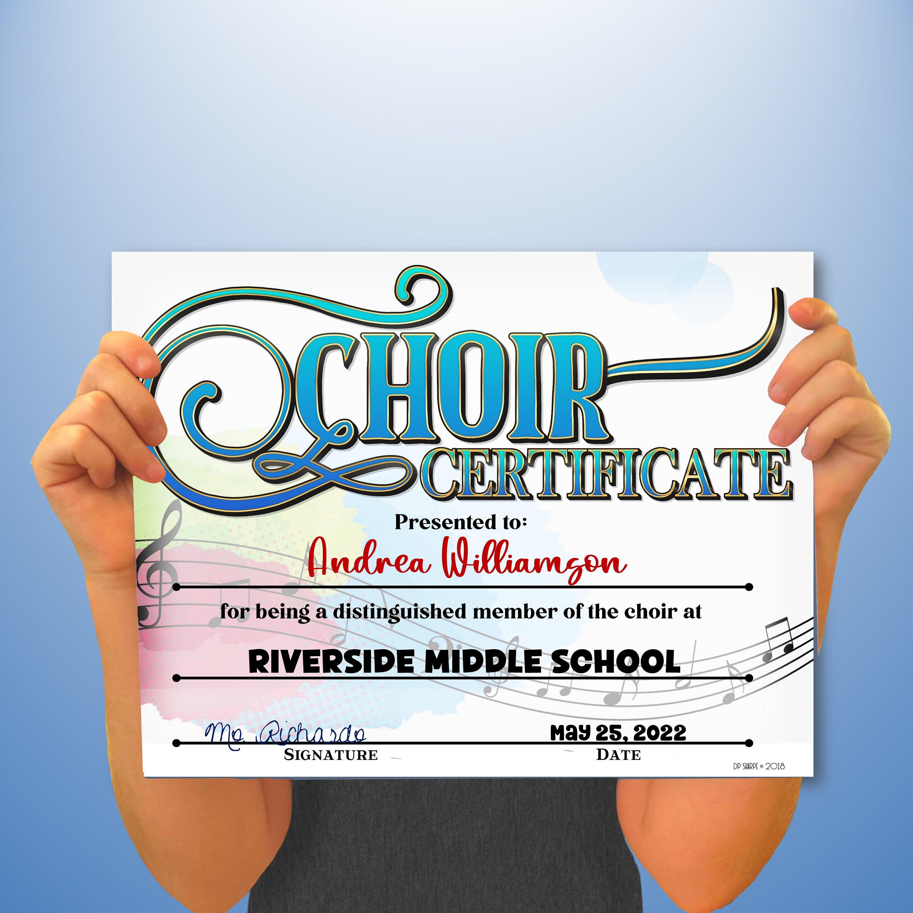 Choir Powerpoint Certificate, Powerpoint Certificate, Music, Templates ...