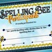 Spelling Bee Certificates, Powerpoint Certificates, Spelling Bee ...