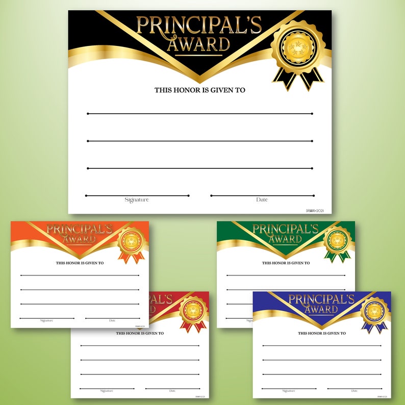 Principal’s Powerpoint Certificates, Powerpoint Certificates, Templates ...