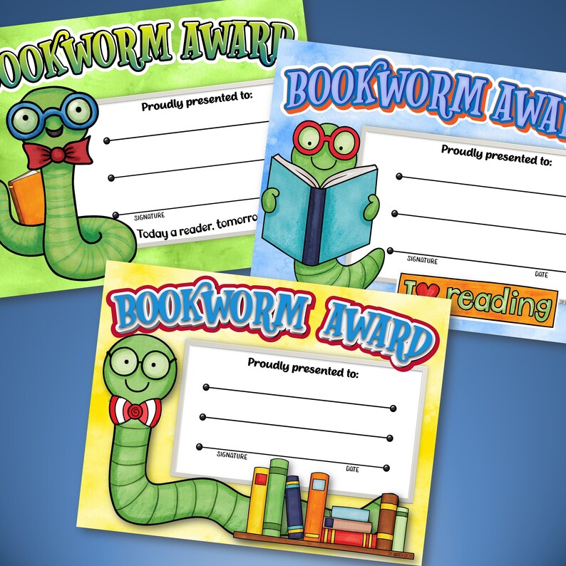 Bookworm Certificates, Powerpoint Certificates, Library Certificates ...