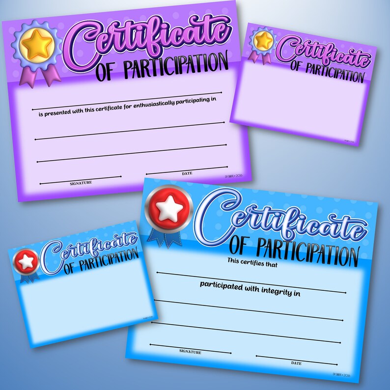Participation Powerpoint Certificates, Powerpoint Certificate ...