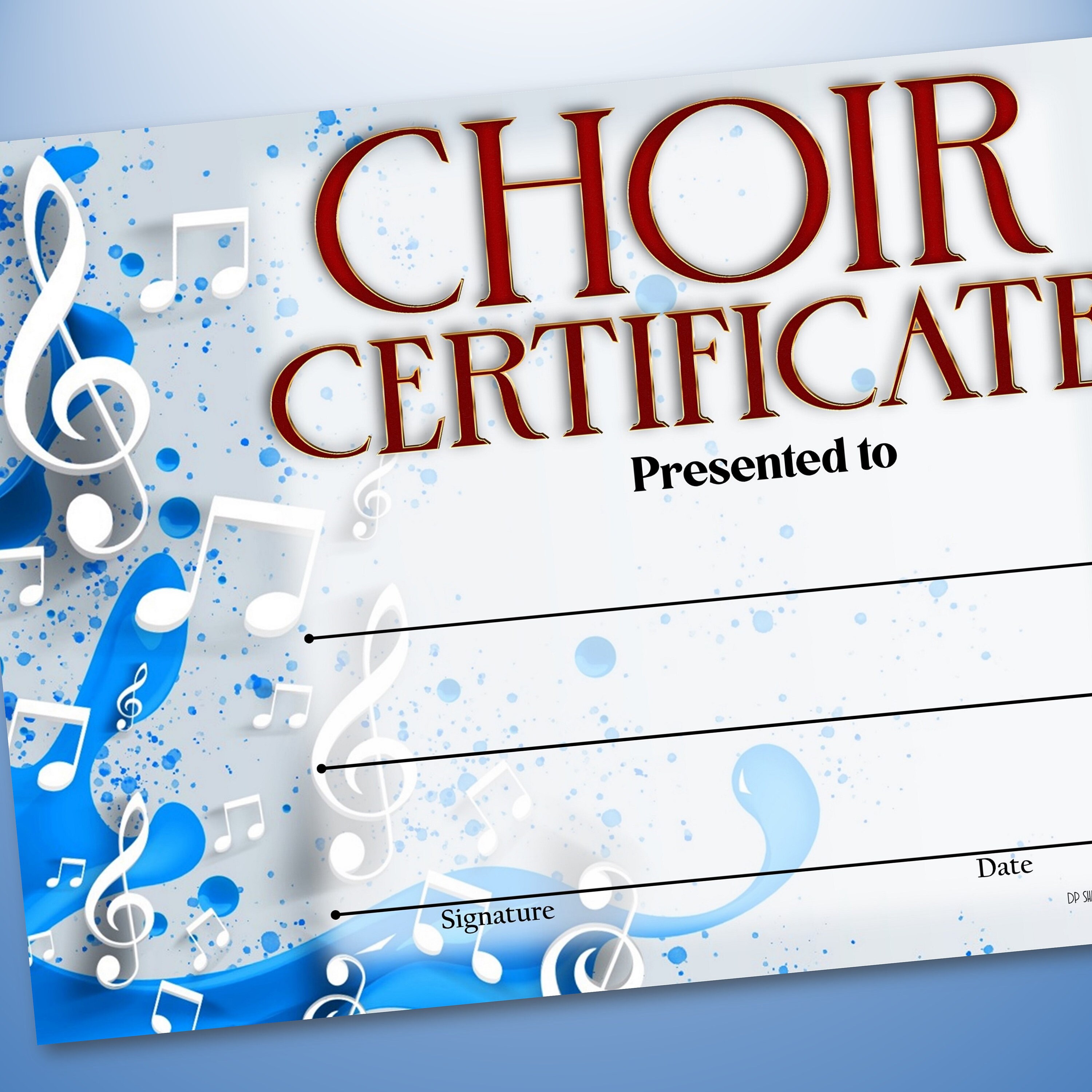 Choir Powerpoint Certificate, Powerpoint Certificate, Music, Templates ...