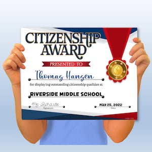 Citizenship Certificate, Powerpoint Certificates, School Certificates ...