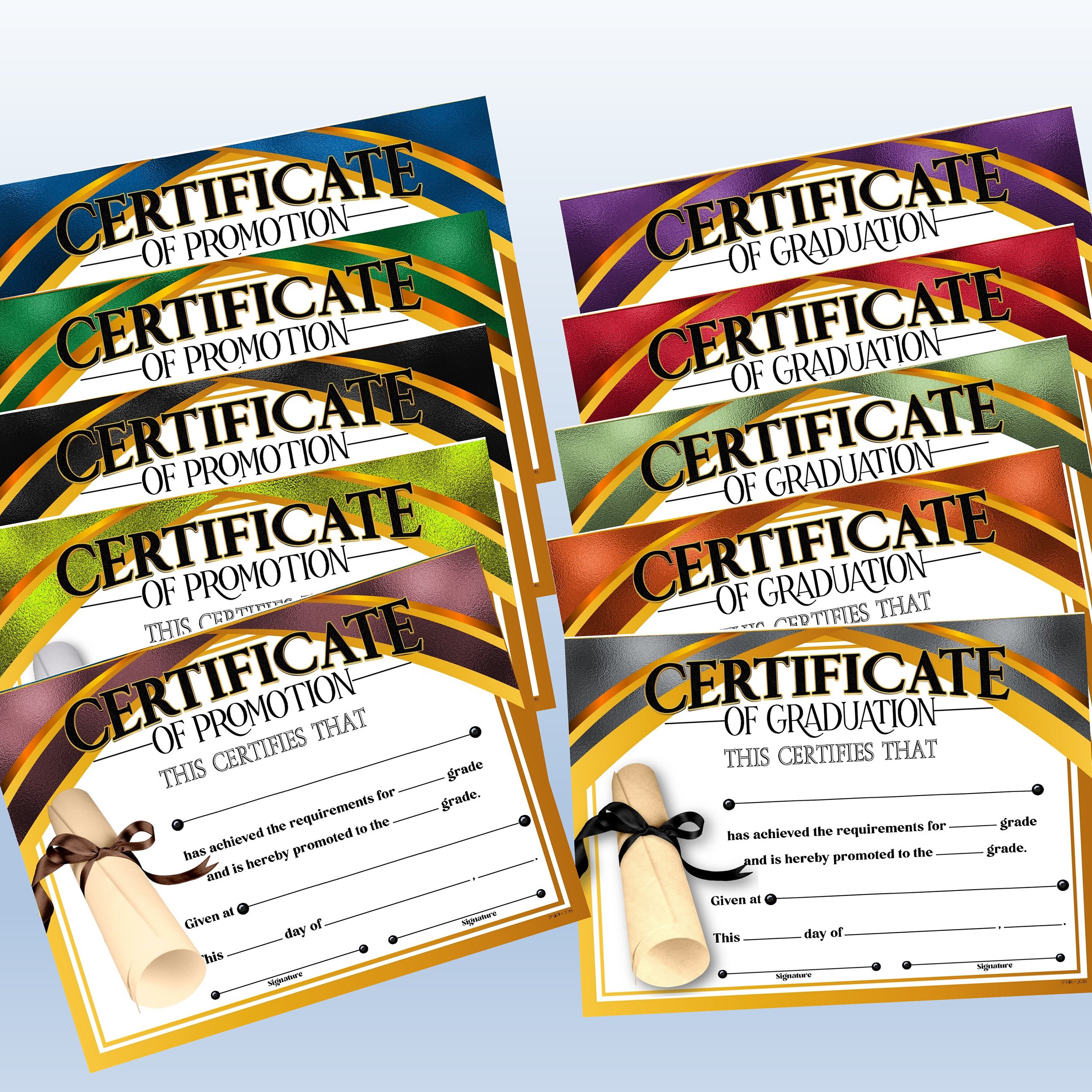 Graduation Promotion Certificates, Powerpoint Certificates, School ...