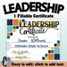 Leadership Powerpoint Certificate, Powerpoint Certificate, Templates ...