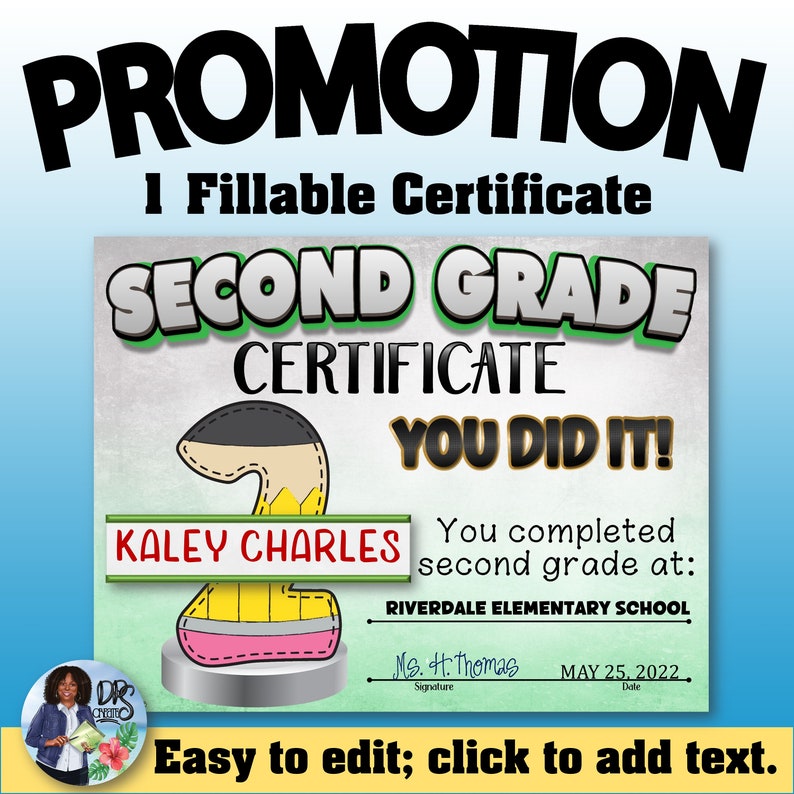 Promotion End of Year Powerpoint Certificates, Powerpoint Certificate ...