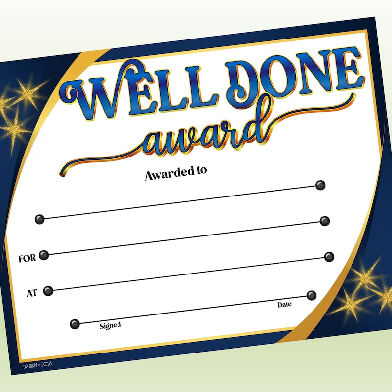 Well Done Certificates, Powerpoint Certificates, School Certificates ...