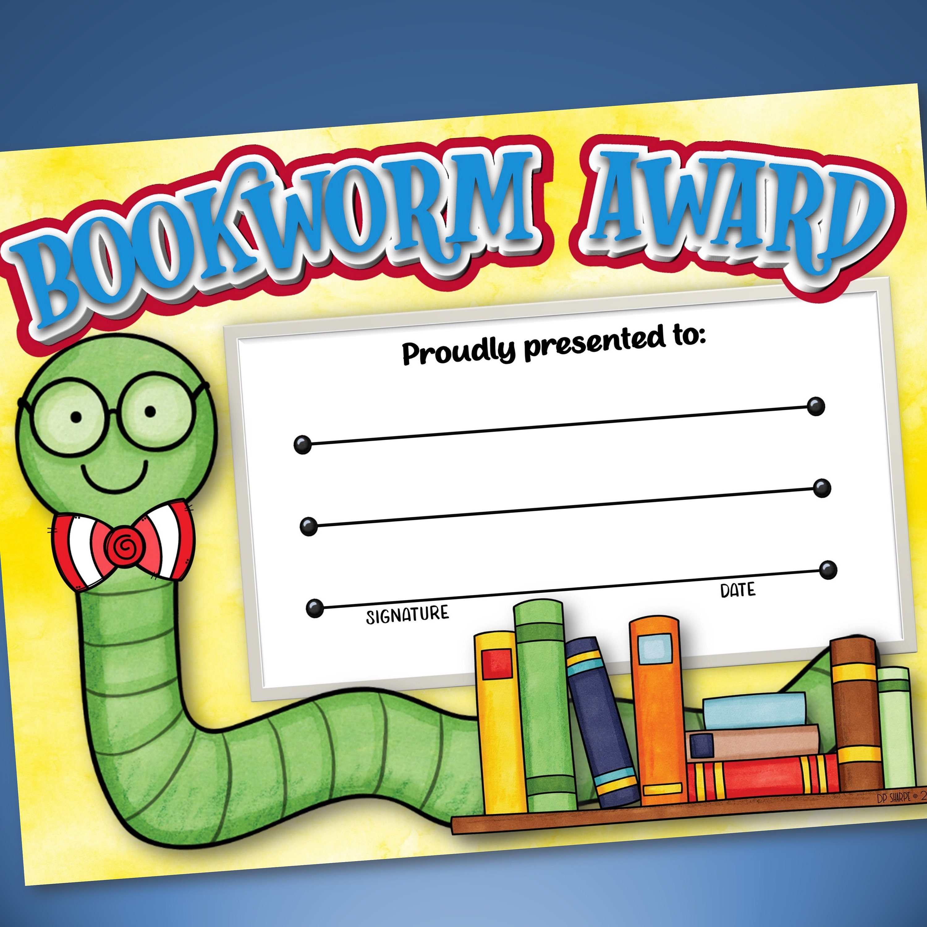 Bookworm Certificates, Powerpoint Certificates, Library Certificates ...