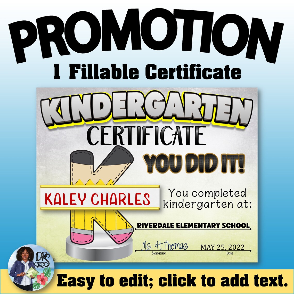 Promotion End of Year Powerpoint Certificates, Powerpoint Certificate ...