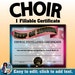 Choir Powerpoint Certificate, Powerpoint Certificate, Music, Templates ...