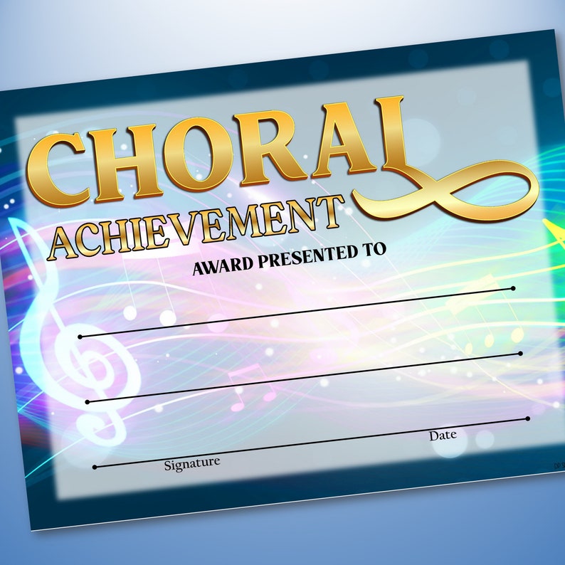 Choir Powerpoint Certificate, Powerpoint Certificate, Music, Templates ...