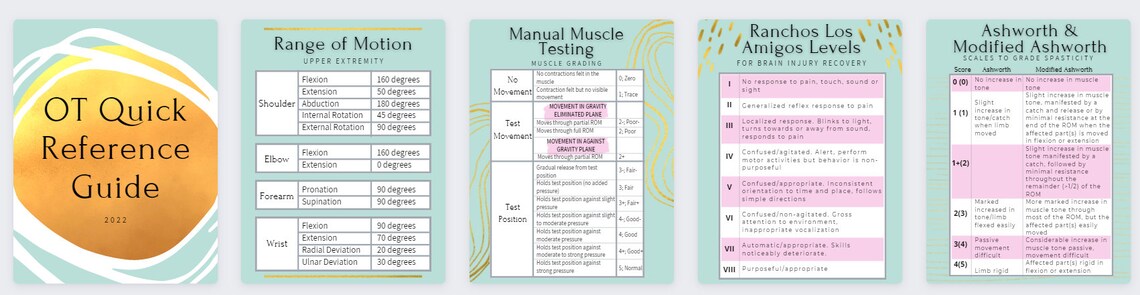 OT Quick Reference Guide - Etsy