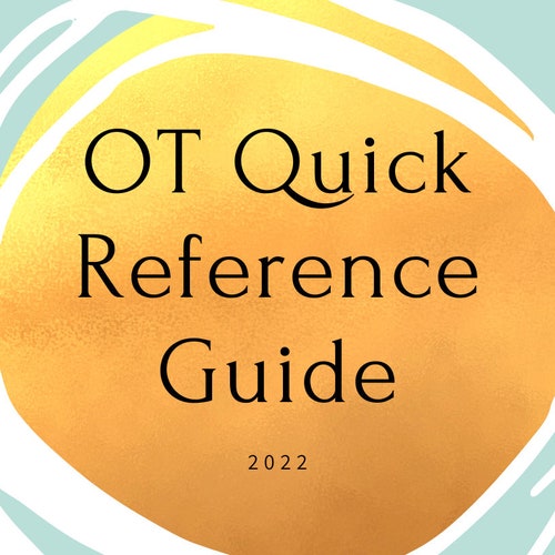 Acute Care Quick Reference Guide for Occupational Therapy - Etsy