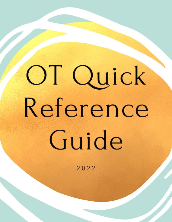 OT Quick Reference Guide - Etsy