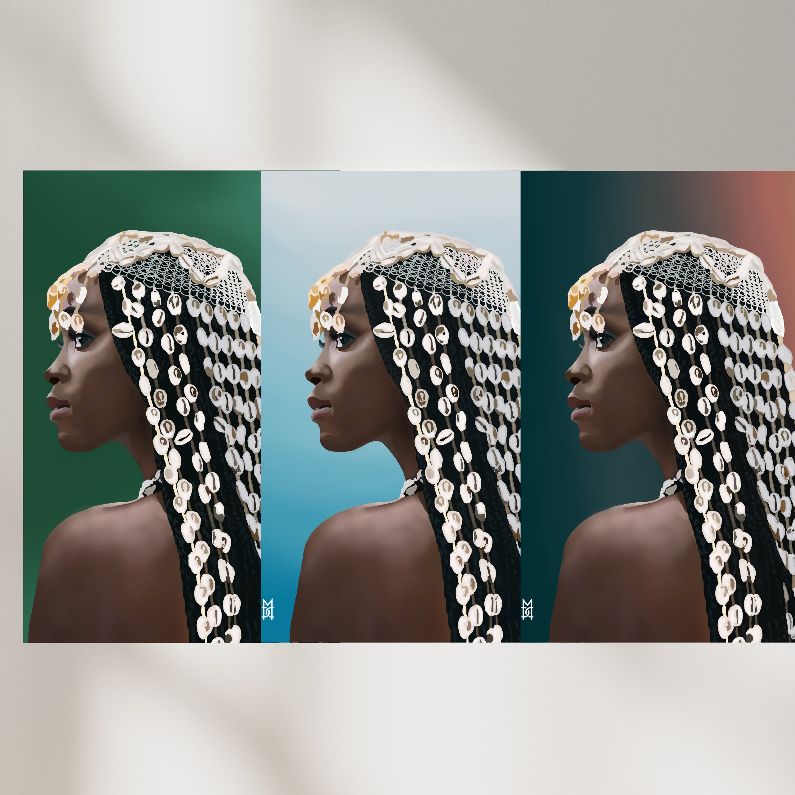 African Beauty Art: Black Woman Braids With Beads, African Beauty Art ...