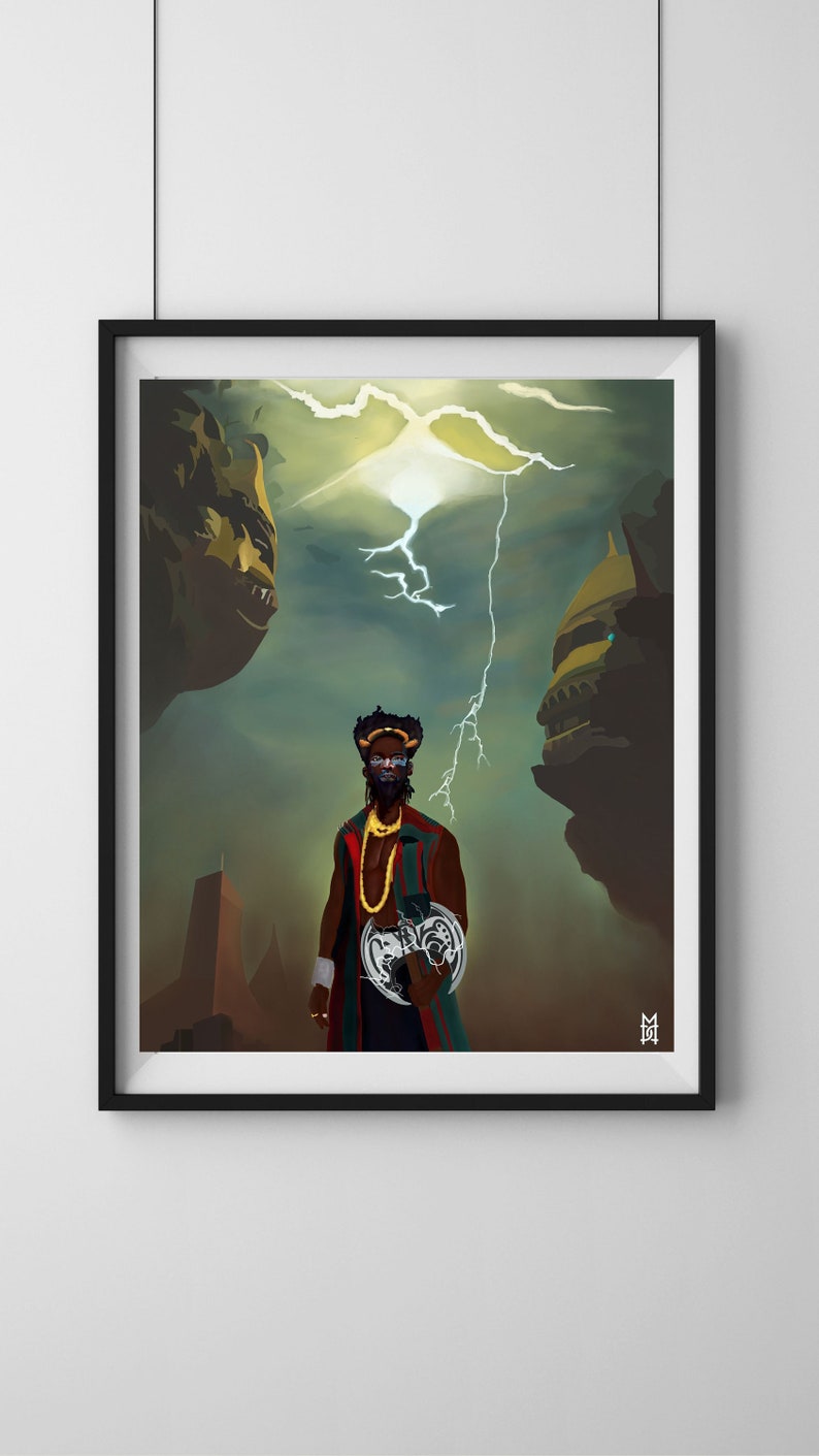Yoruba God, Orisha Sango Art, God of Lightning Fire and Thunder ...